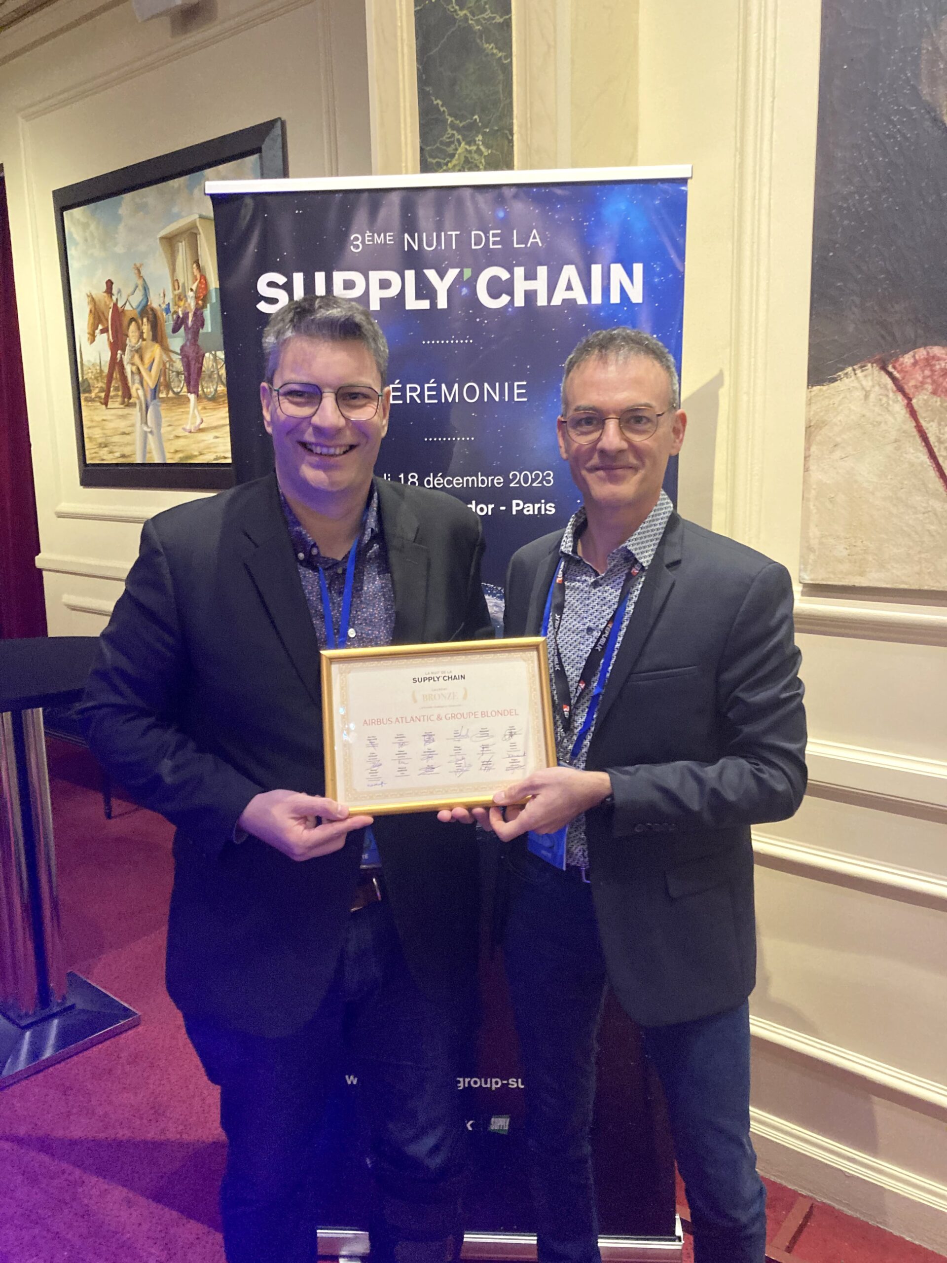 Nuit de la Supply Chain Le Groupe Blondel remporte le prix Bronze